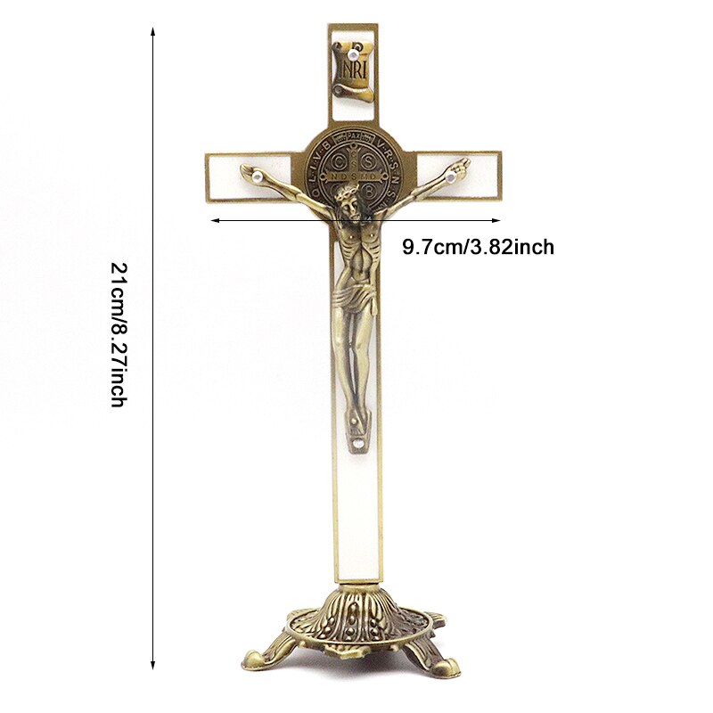 Christian cross table jesus cristo Saint Benedict ... – Grandado