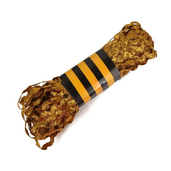 15 yard/parti 8mm metallisk terylene bånd zig zag ... – Grandado