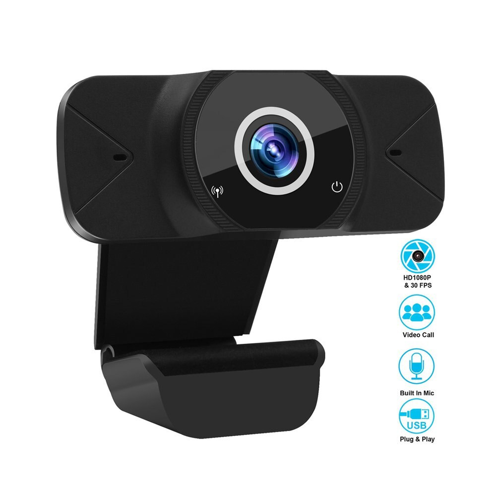 Webcam 1080P With Microphone USB PC Webcam Full HD... – Grandado
