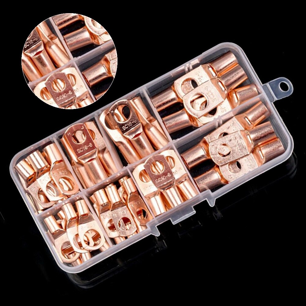 60pcs Copper Wire Ring Terminal Lug SC Battery Wel... – Grandado