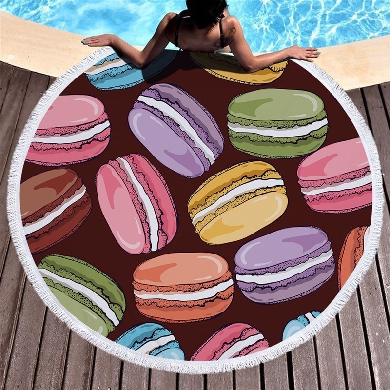 Macaron Series Summer Beach Swimming Towel Beach S... – Grandado