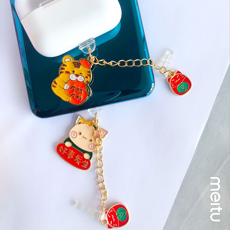 Chinese Stijl Stof Plug Leuke Tigerchinalanguage S... – Grandado