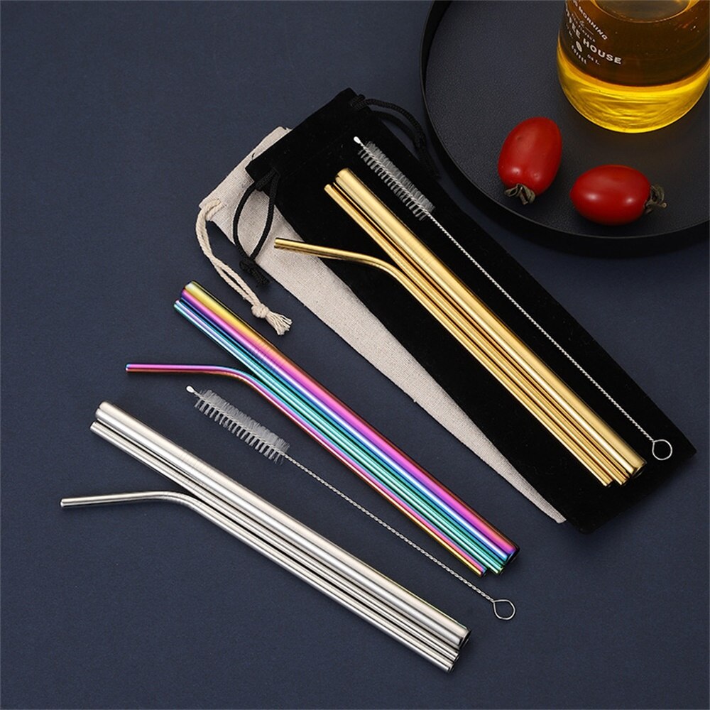 Reusable Drinks Straw Eco Friendly 304 Stainless S Grandado