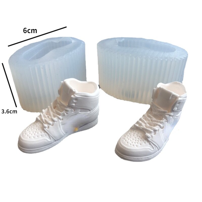 Mini 1Pair Sneakers Craft Shoes Soap Silicone Mold... – Grandado
