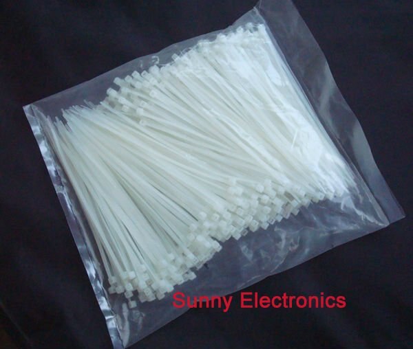 200pcs 150 mm x 2 mm 6" Self Locking Wire Cable Zip Tie Cord Wrap Cable ...