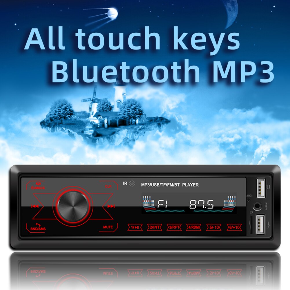 Single 1 DIN Car Stereo MP3 Radio AM FM Bluetooth ... – Vicedeal