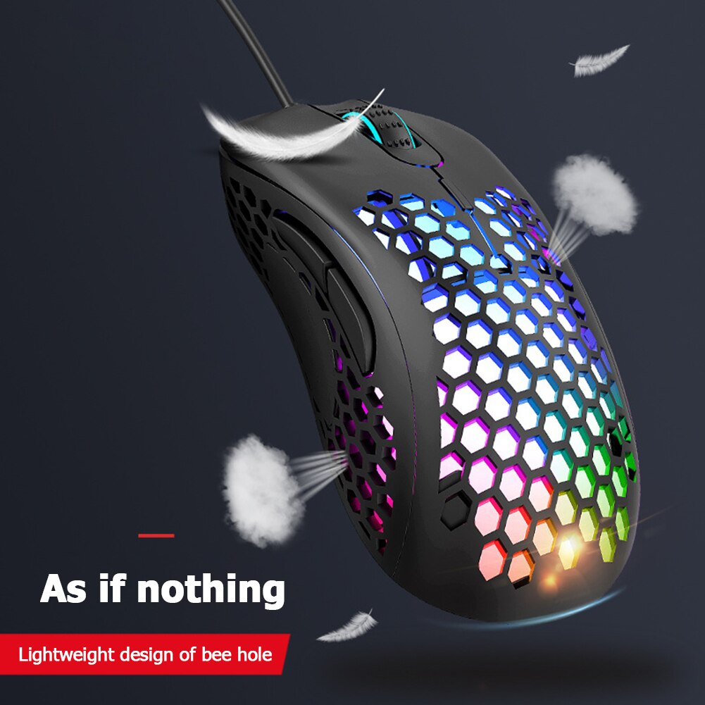 M65 USB Wired Gaming Mouse 6 Button 2400DPI Adjust... – Grandado