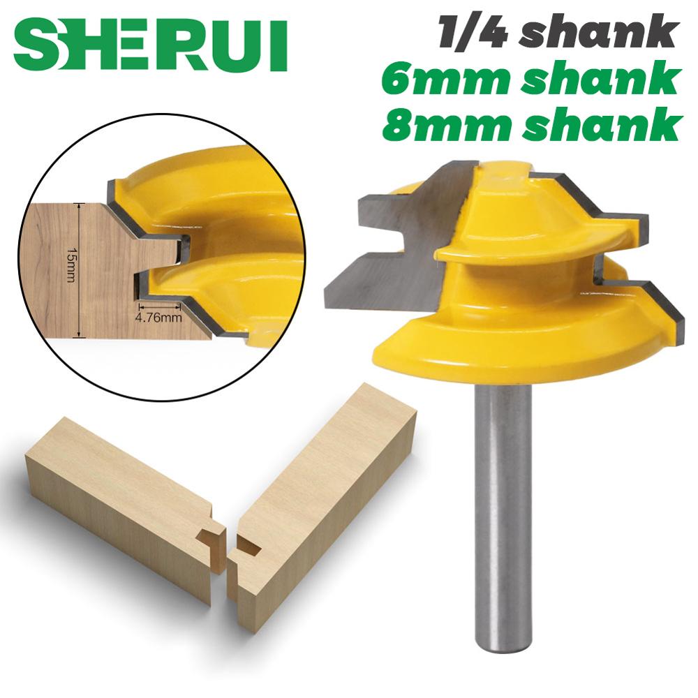 45 Degree Lock Miter Router Bit 6 to 1/2 Shank Woo... – Vicedeal