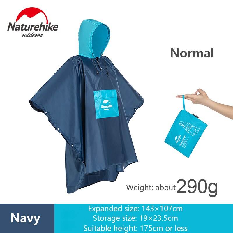 Reusable Rain Coat Poncho W/ Adjustable Hood Multi... – Vicedeal