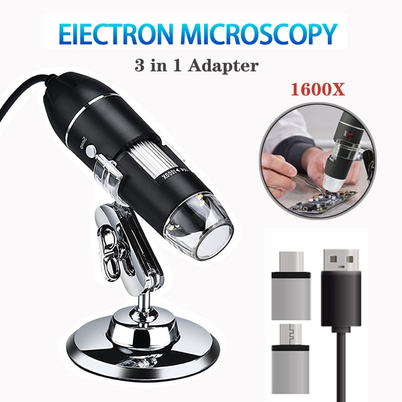 1600X USB Microscope numérique caméra Endoscope lo... – Grandado