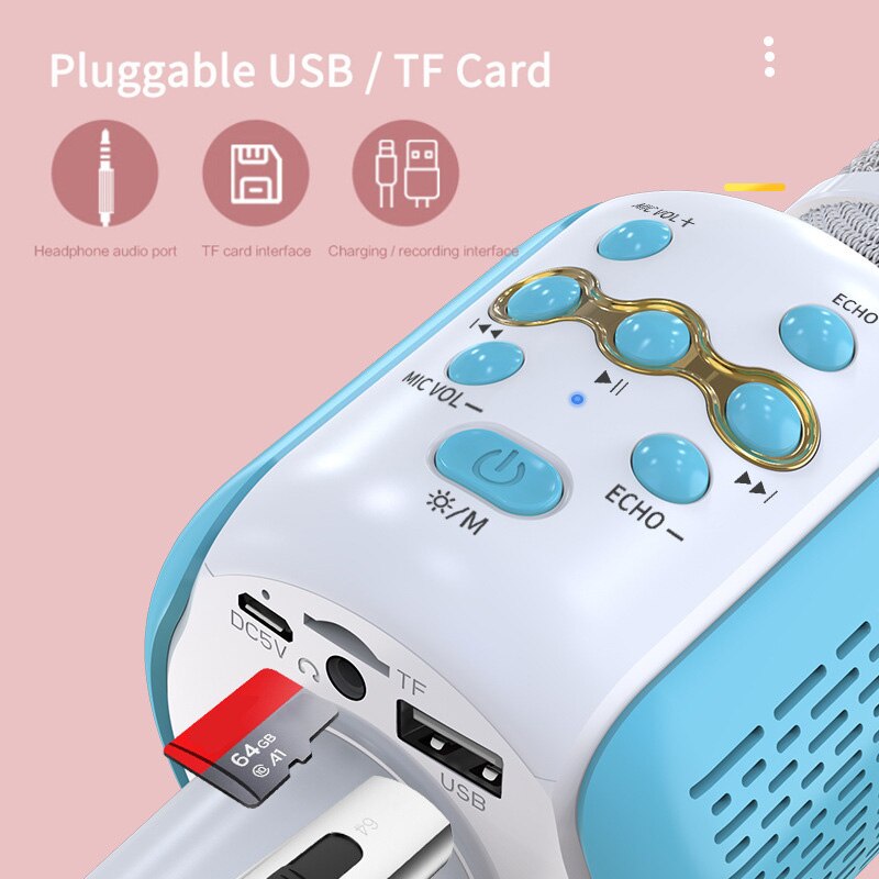 Draadloze Bluetooth Karaoke Microfoon Luidspreker ... – Vicedeal