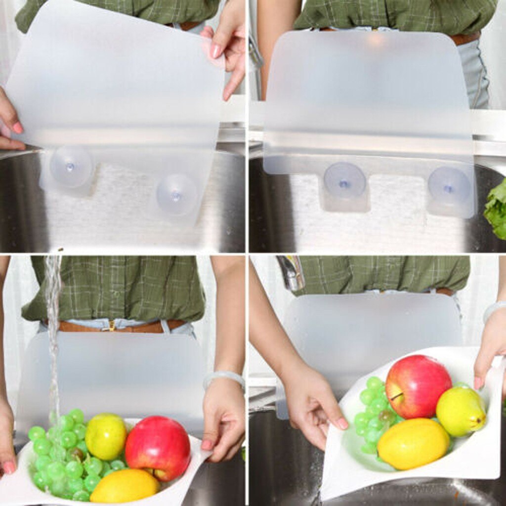 Kitchen Sink Water Splash Guards With Sucker Water... – Grandado