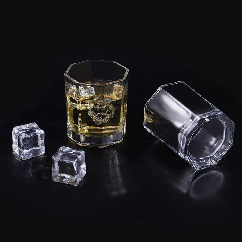 Crystal Small Octagon Cup glass 1PC liquor glass s... – Vicedeal
