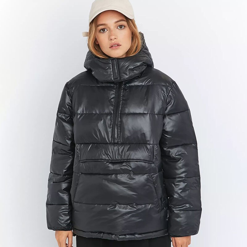 Malina Hooded Front Pocket Parkas Women Solid Loos... – Vicedeal