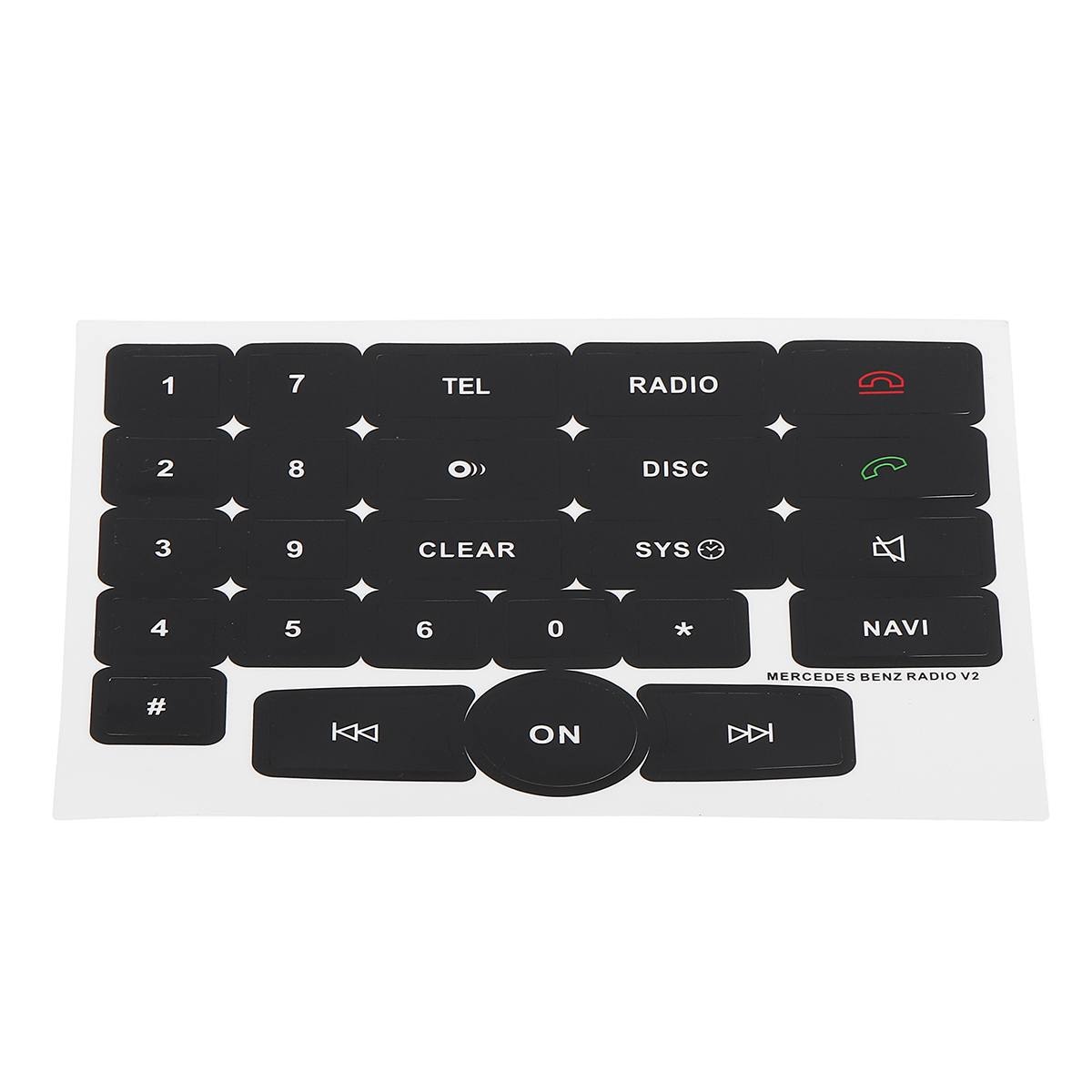 1x Black Car Media Radio Stereo Button Repair Deca... – Grandado