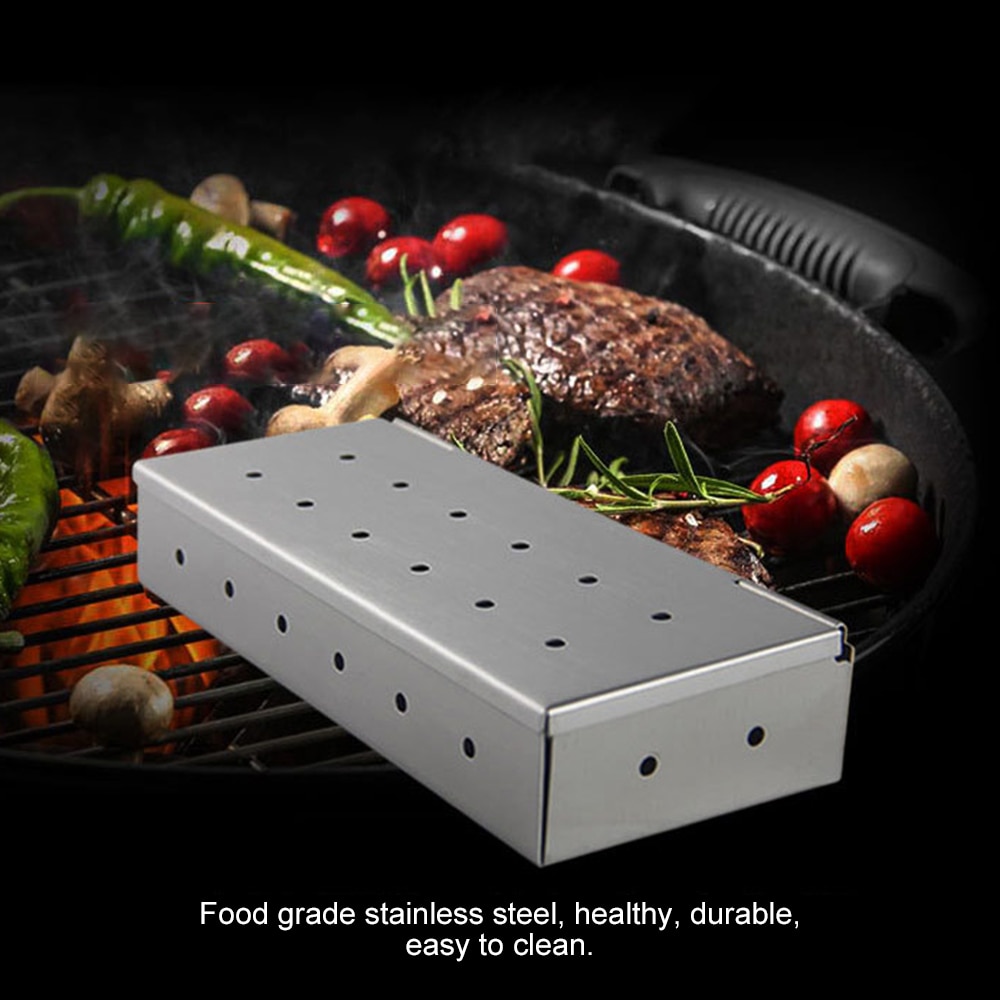 Outdoor BBQ Products Stainless Steel Smoker BOX BB... – Grandado