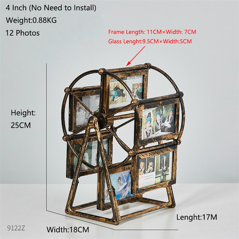 5 Inch Classical Retro 360 Degree Rotation Ferris ... – Grandado