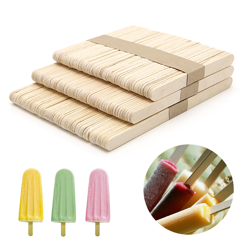 50Pcs DIY Ice Cream Stick Wooden Kids Hand Crafts ... – Vicedeal