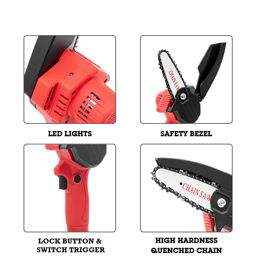 Electric Cordless Mini Chainsaw Pruning Saw Small ... – Vicedeal