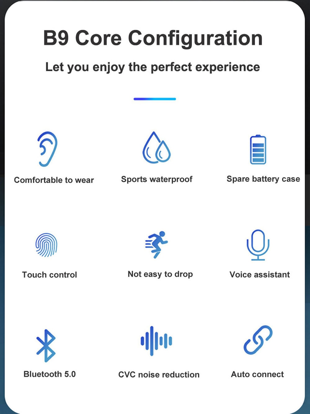 Wireless Headphones Bluetooth 5.0 earphone HiFi Mi... – Grandado