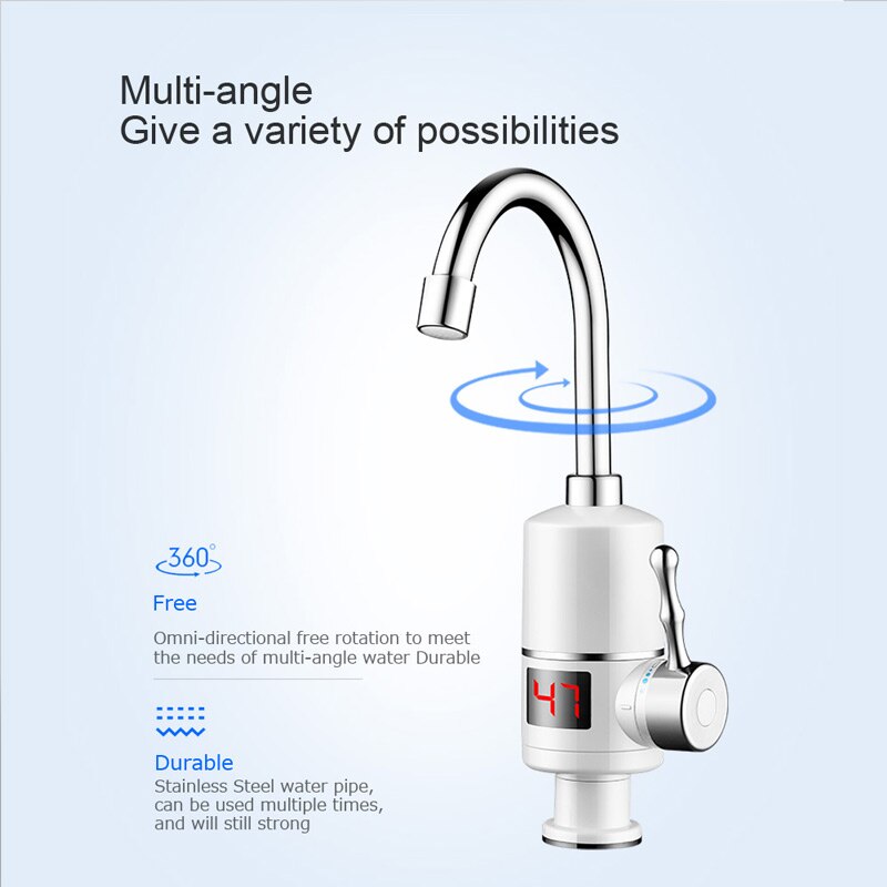 Kbaybo Elektrische Boiler 3000W Instant Boiler Tan... – Vicedeal