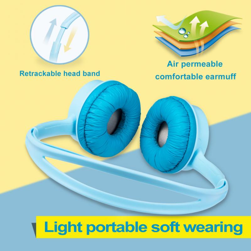 Cute Children Wired Headphones Stereo Bass Kids He... – Grandado