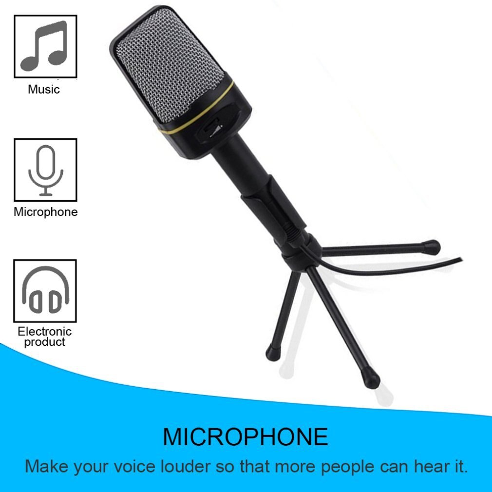 3.5mm Wired Studio Capacitive Plug and Play Microp... – Grandado