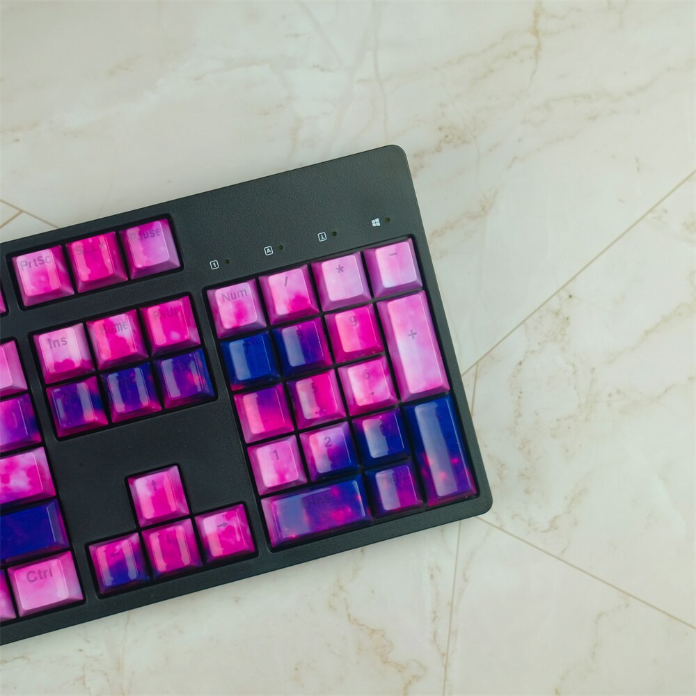 104 Keys Customization Purple Nebula Keycaps For M... – Grandado