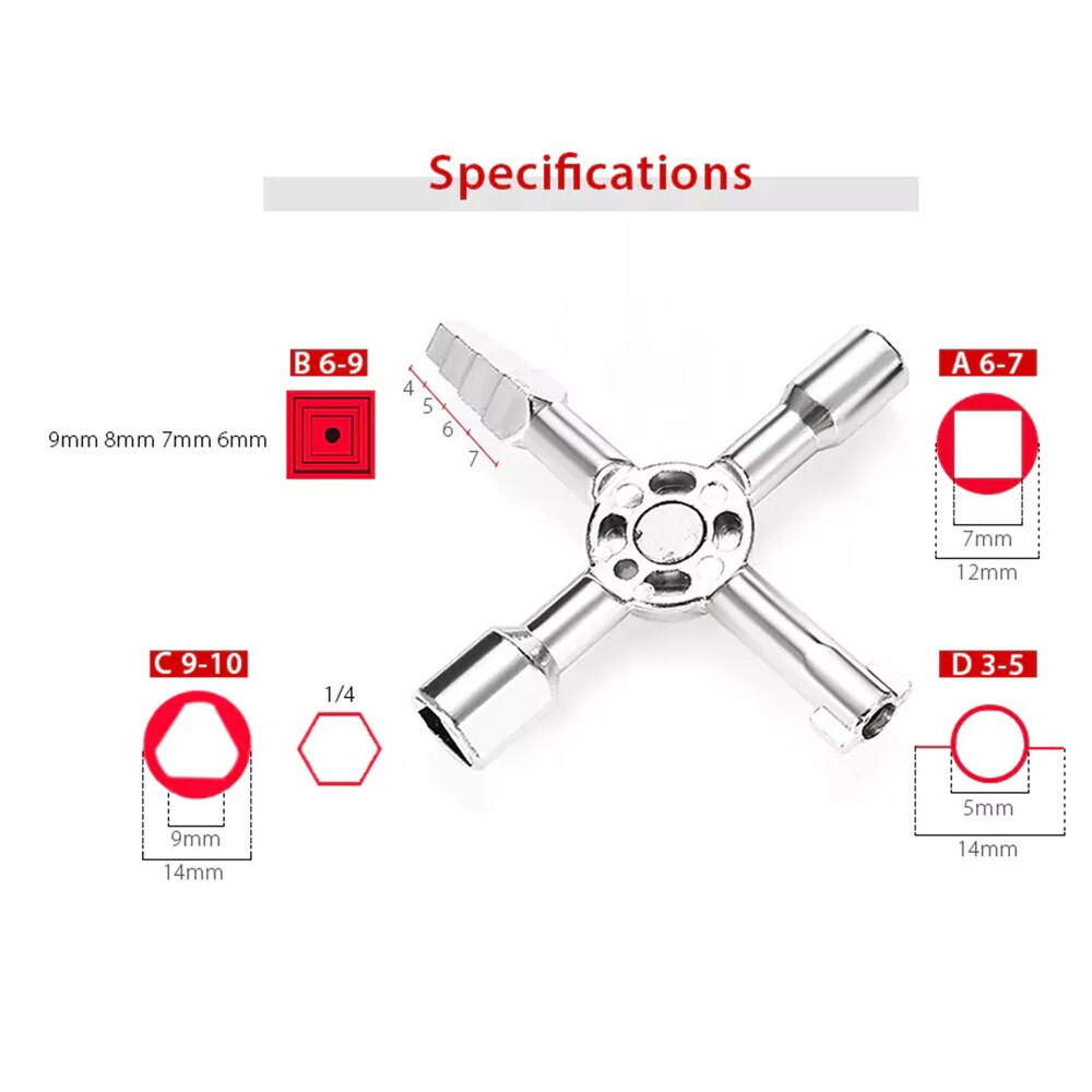 10-in-1 Triangle Key Wrench Multifunction Electric... – Grandado