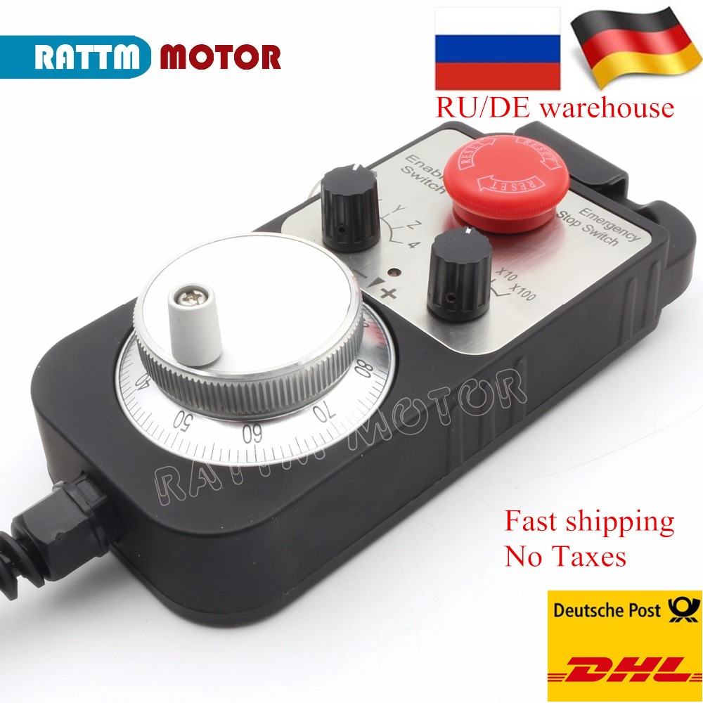 Universal CNC 4 Axis MPG Pendant HandWheel 100 Pul... – Grandado