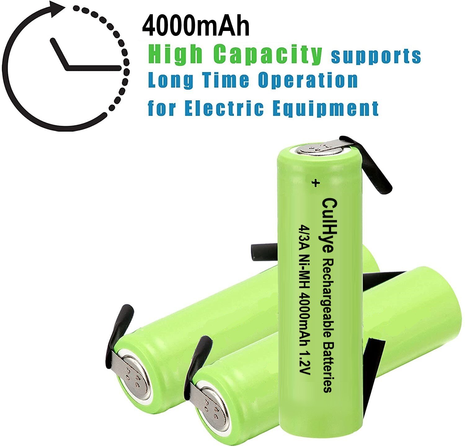 Ni-mh 4/3A 1,2 V Akku 4000mah 7/5A 17670 17650 Ni-... – Grandado