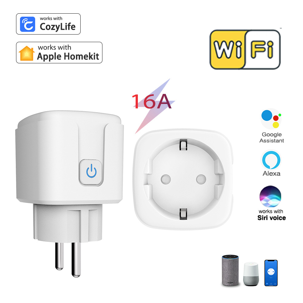 EU 16A WiFi Smart Plug For Homekit Tuya Smart Life... – Grandado