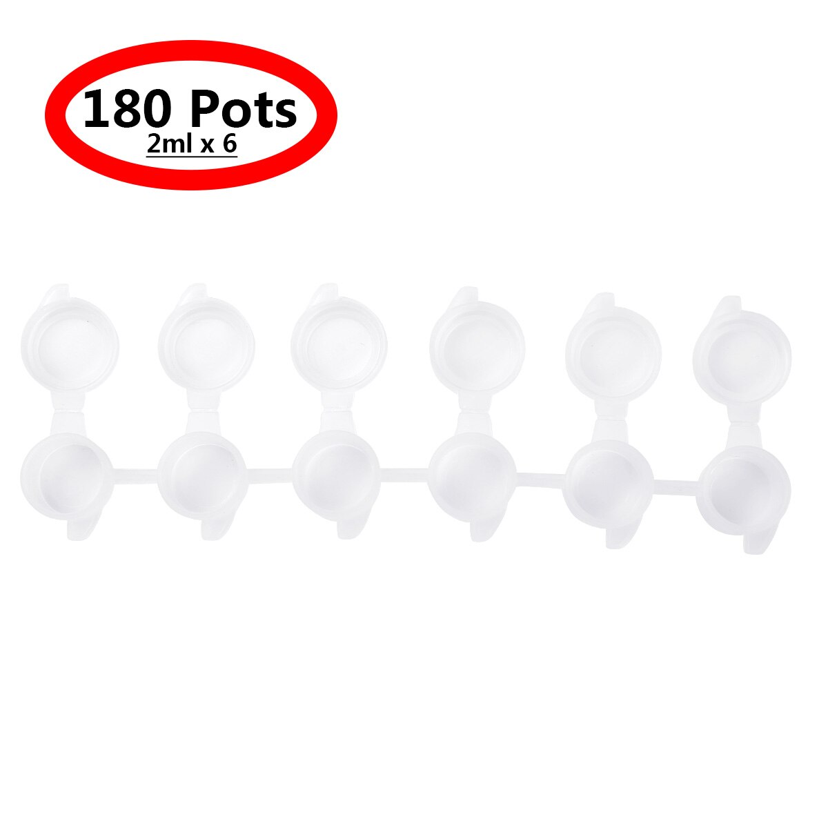 30 Strips Mini Empty Paint Pot Pod Strips Arts and... – Grandado