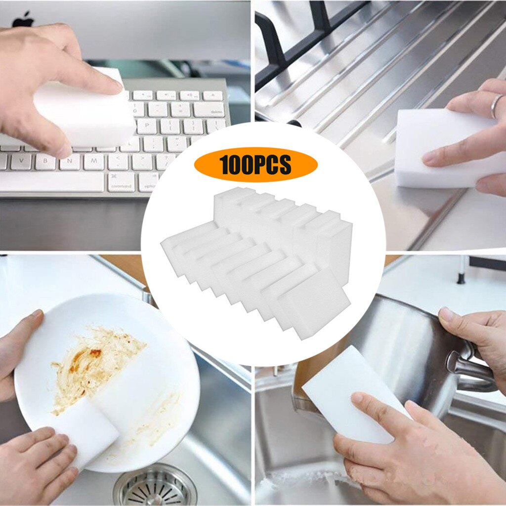 100pcs/lot Melamine Sponge Magic Sponge Eraser Gra... – Grandado
