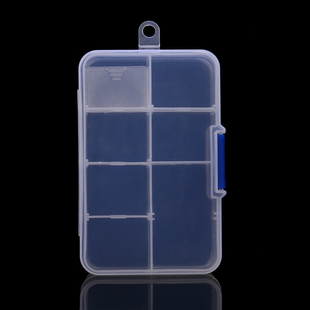 8 Grids Adjustable Storage Box Transparent Plastic... – Grandado