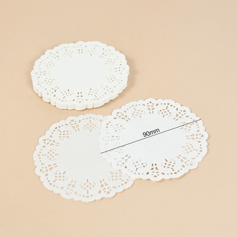 100pcs White Round Paper Doilies Doily Lace Placem... – Grandado