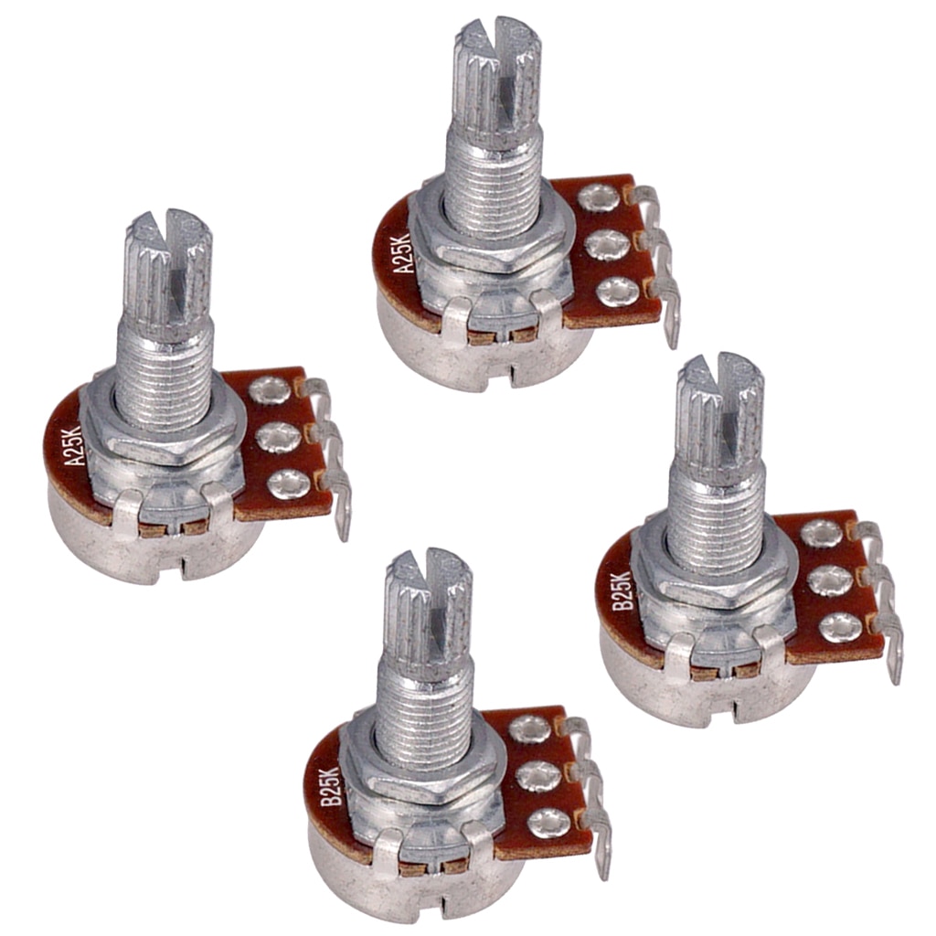 25K Guitar Bass Split Shaft Potentiometer for Volu... – Grandado