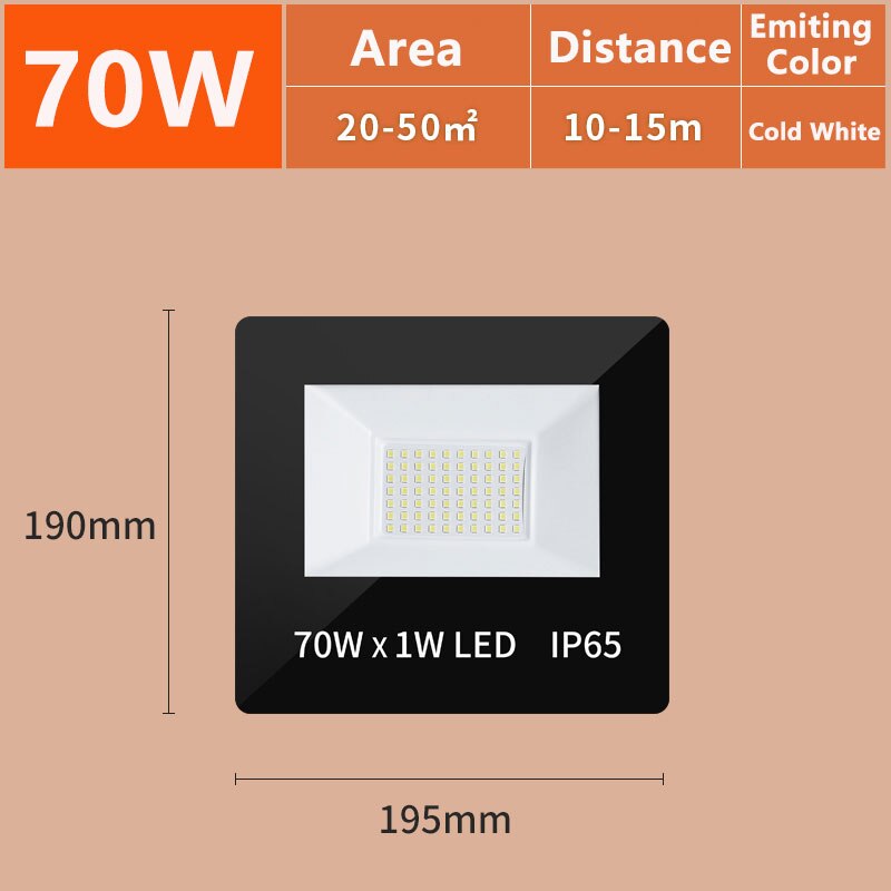 Led Flood Light 220V Powerful Outdoor Spotlights L... – Grandado