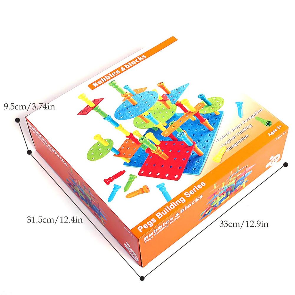 Kids Small Nail Board Toys 25/100 Nails Puzzle Toy... – Grandado