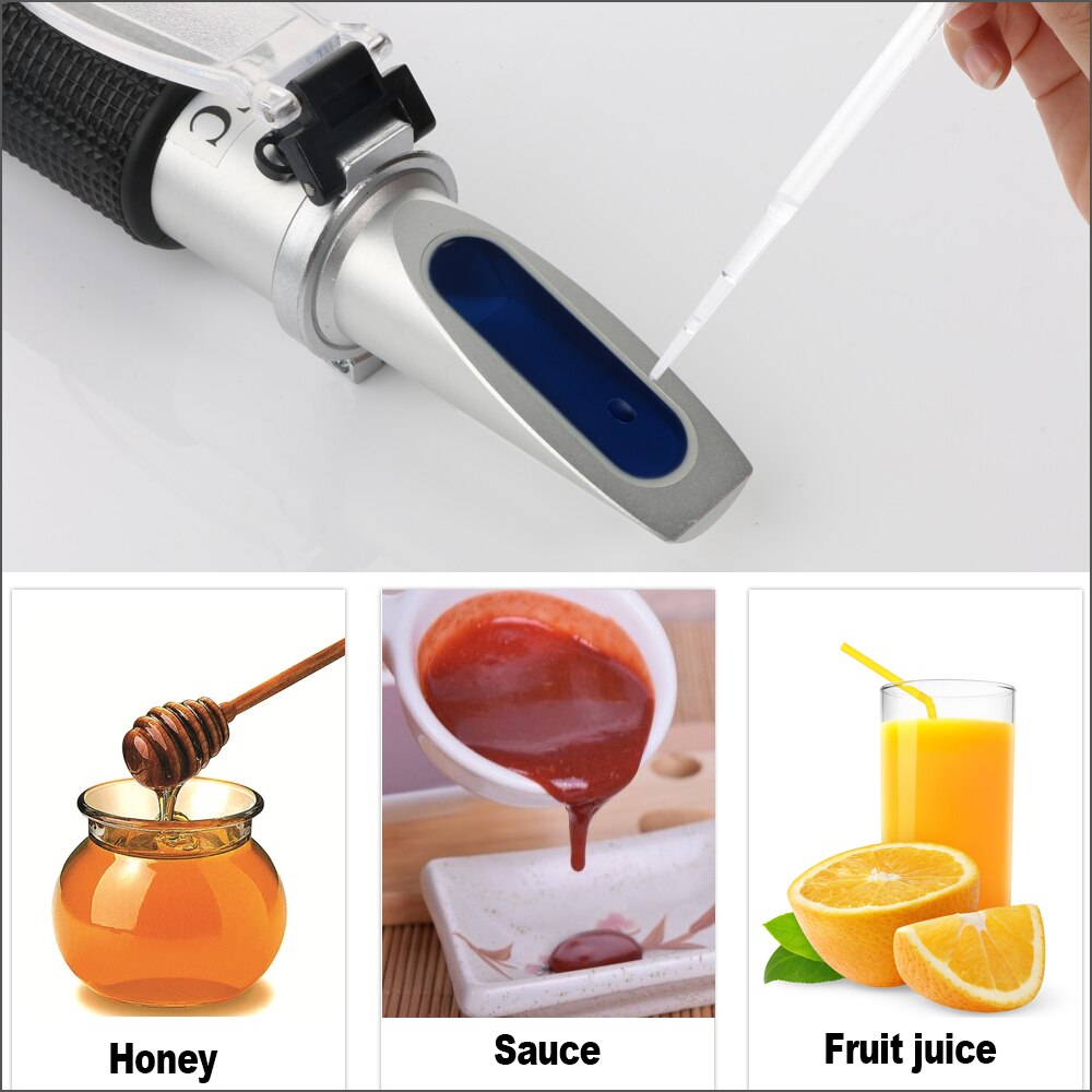 RZ Fruit Sugar Meter Refractometer 0-90% Brix RHB-... – Grandado