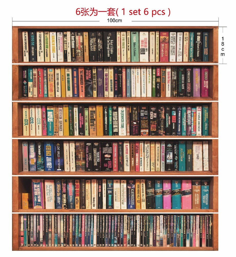 Simulation Bookcase Stairs Stickers,Stone Waterpro... – Grandado