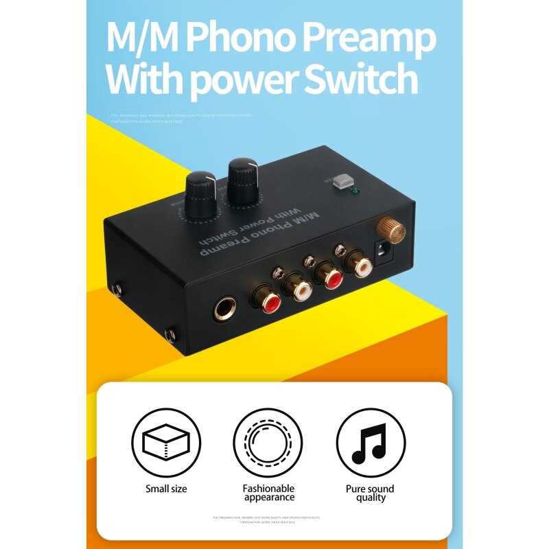 H7EC Ultra-Compact Phono Preamp Preamplifier With ... – Vicedeal