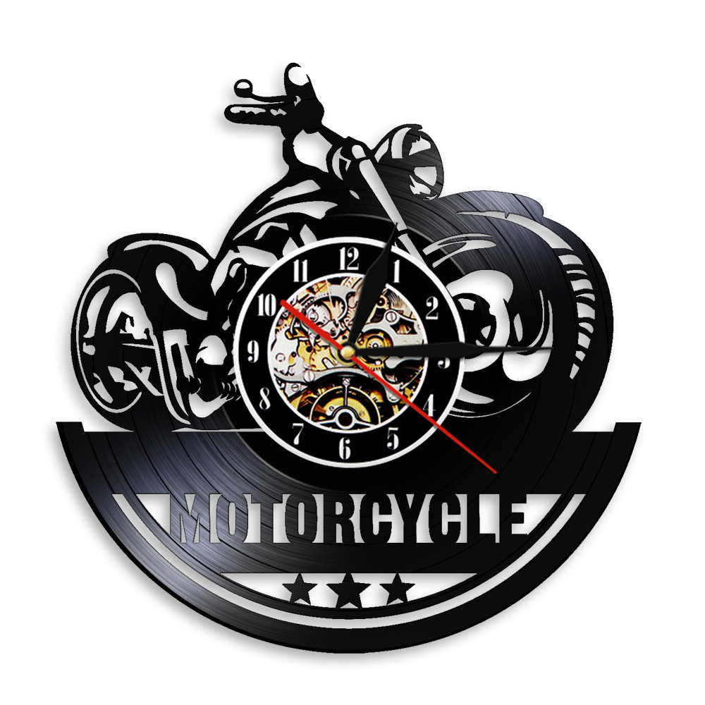 American Classic Motorcycle Wall Art Wall Clock Ga... – Grandado