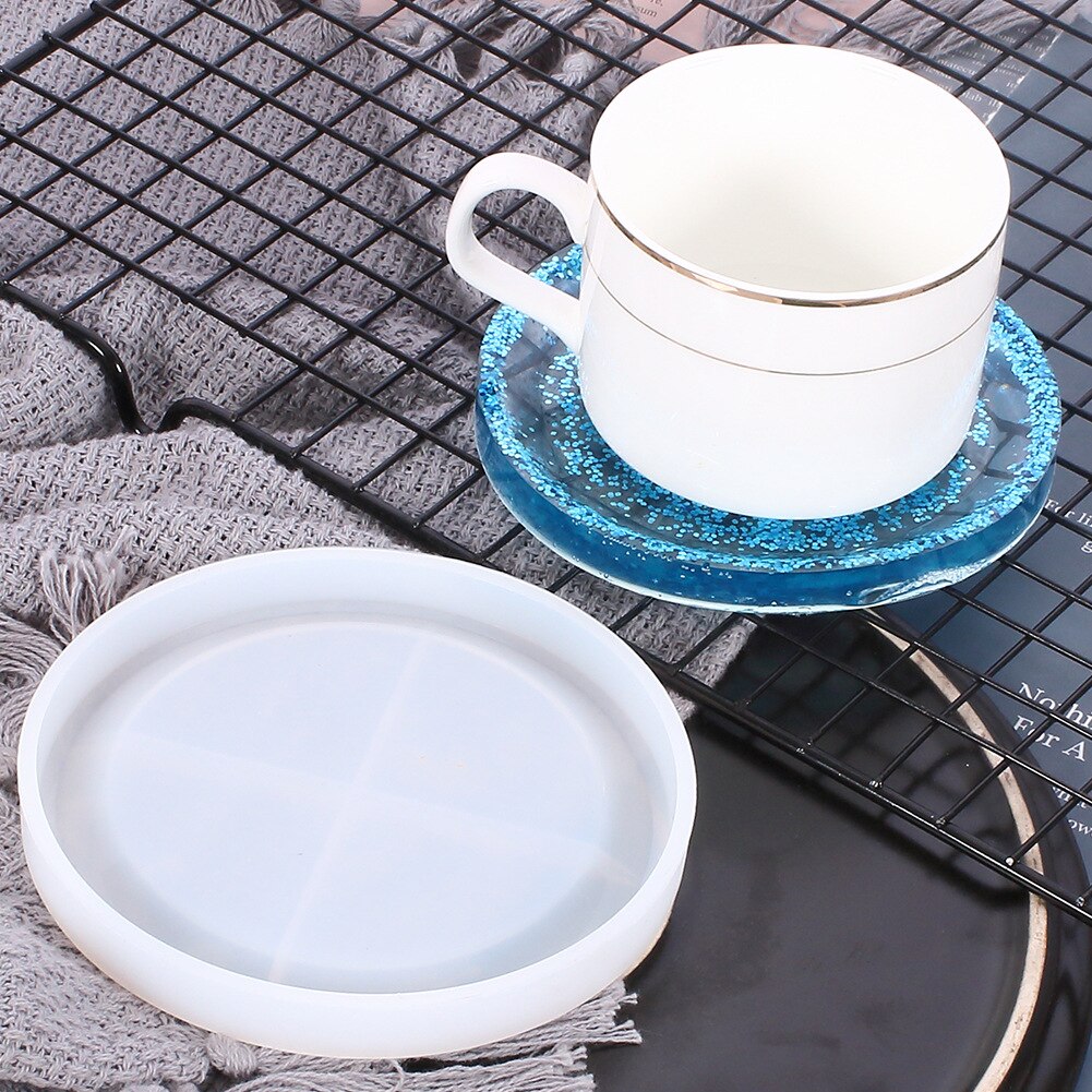 Oval tray mold coaster glue mold DIY mirror crysta... – Grandado