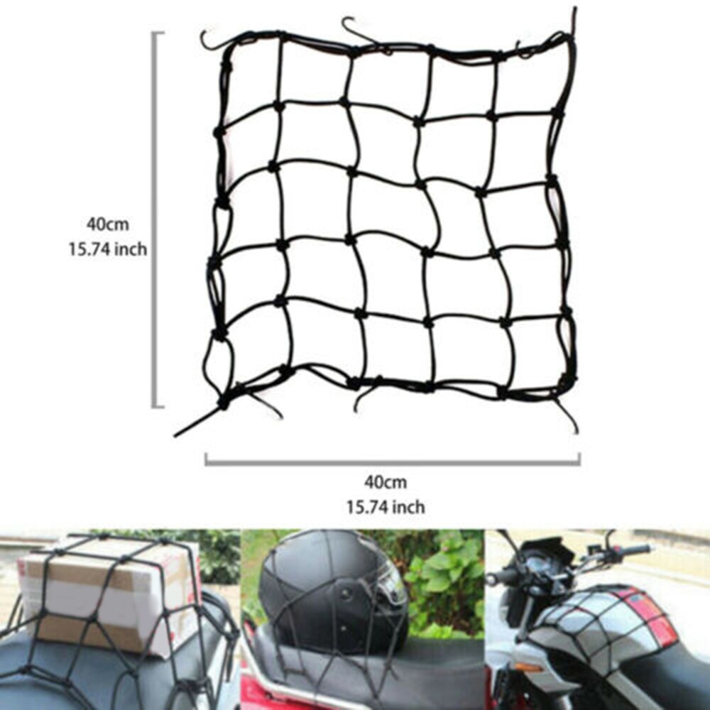 100% Brand 40*40cm Motorcycle Elastic Luggage Net ... – Grandado