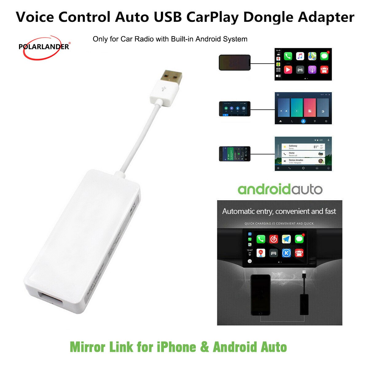 Carlinkit USB Smart Auto Link Dongle für Android A... – Vicedeal