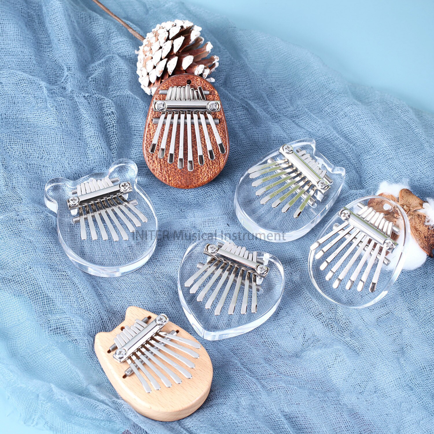 8 Keys Mini Kalimba Solid Mahogany Thumb Piano 8 K... – Grandado