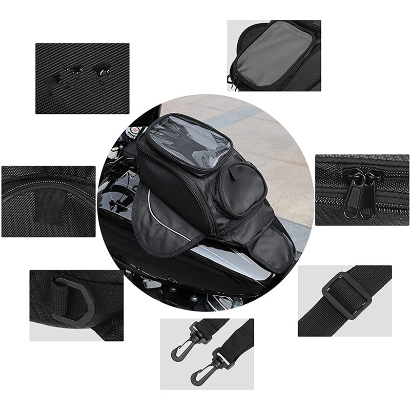 Waterproof Motor Tank Bag Black Oil Fuel Tank Bag ... – Vicedeal