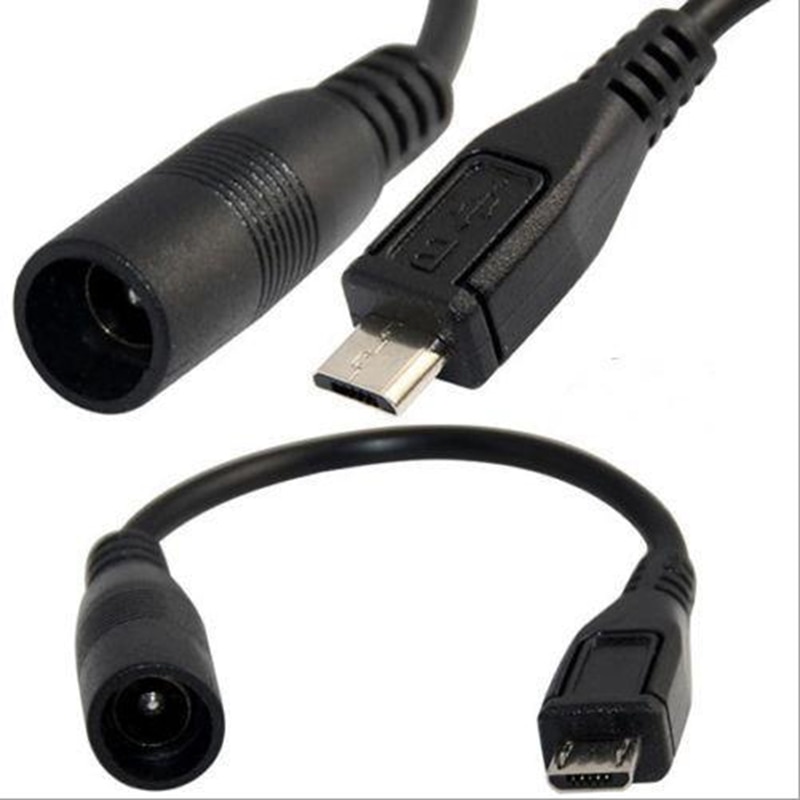 USB Micro revolution DC 5.5x2.1 female extension c... – Grandado