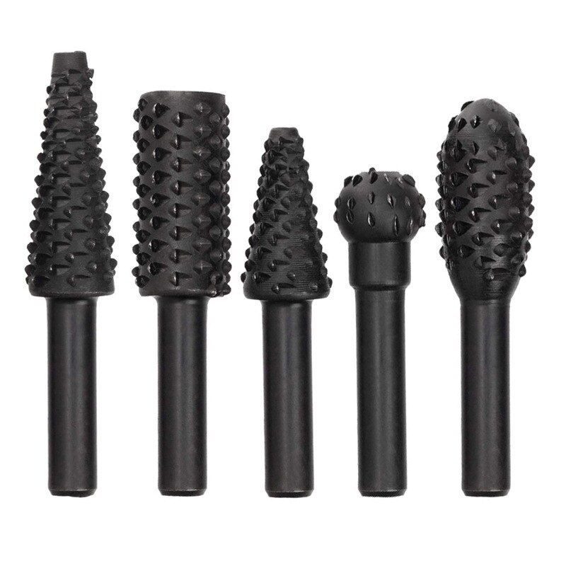 5pcs Steel Rotary Rasp File 1/4" Shank Rotary... – Vicedeal